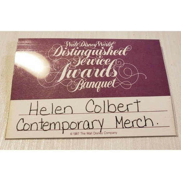 Disney | Accents | Vintage Walt Disney World Distinguished Service ...